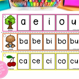 Llavero De Silabas | Silabas Simples Y Trabadas | Learn Spanish ...