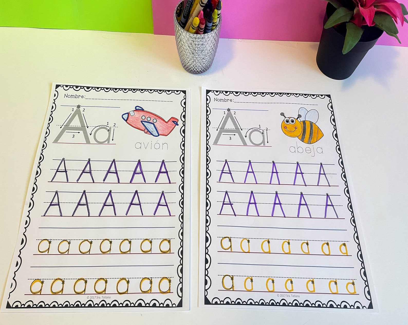 Printable Spanish Alphabet Tracing Worksheets | Trazado Del Alfabeto ...