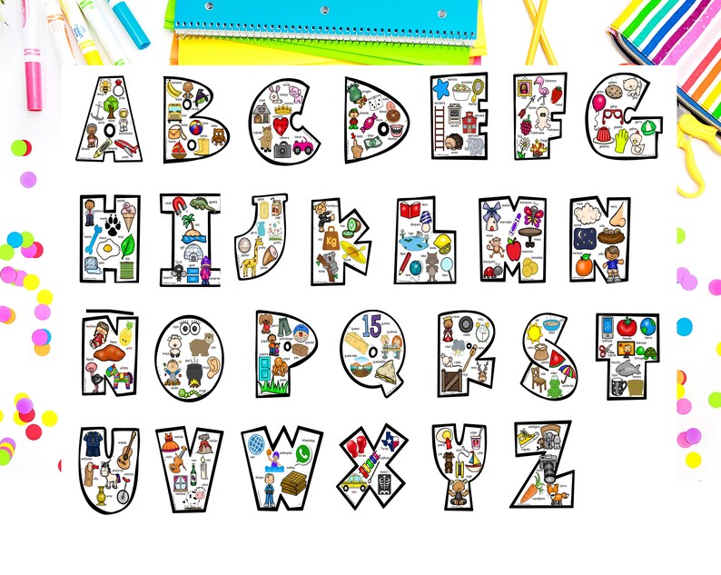 Printable Spanish Alphabet Posters | Afiches Del Alfabeto En Español ...