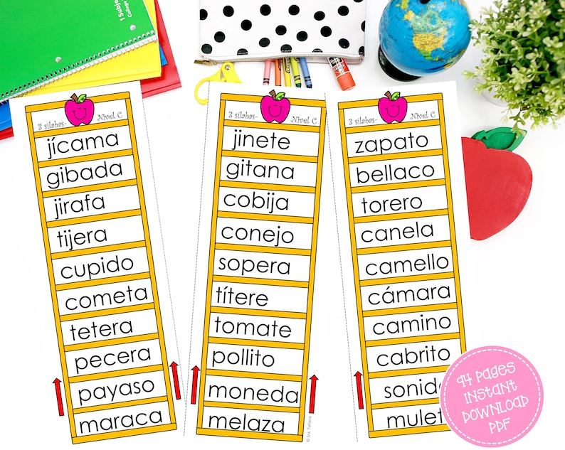 Printable Spanish Reading Fluency | Bloques De Lectura Por Niveles ...