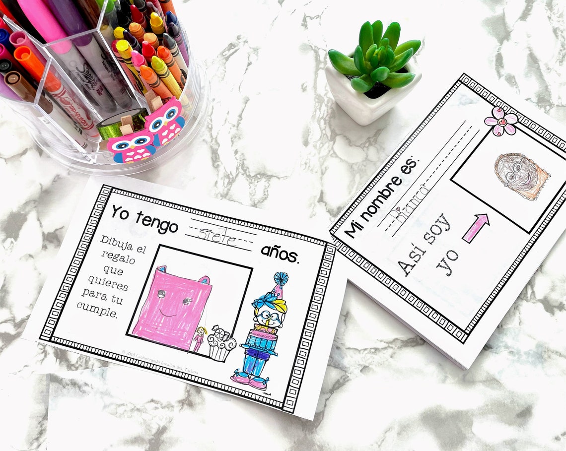 Printable | All About Me in Spanish |todo Sobre Mi | Actividad De ...