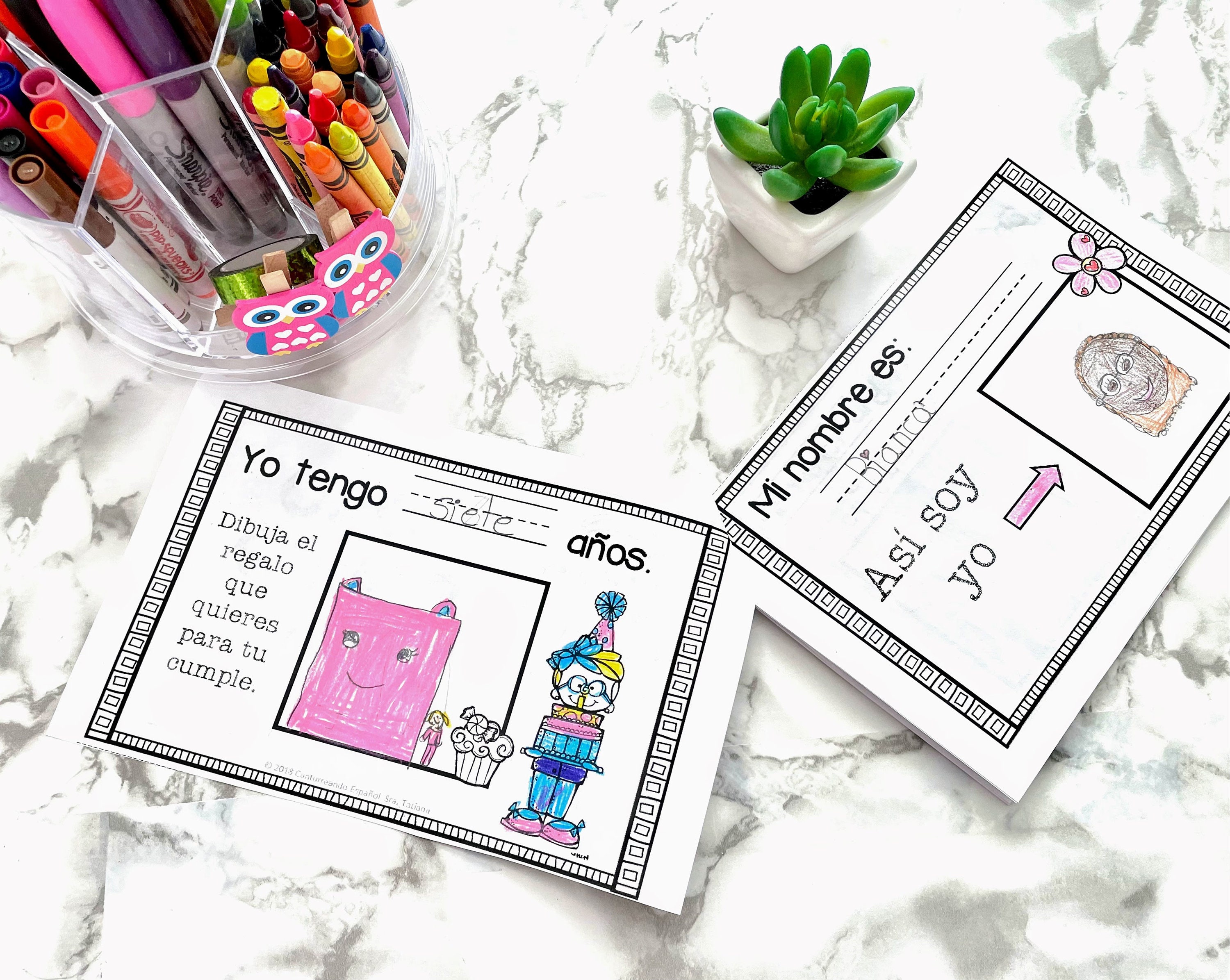 Printable | All About Me in Spanish |todo Sobre Mi | Actividad De ...