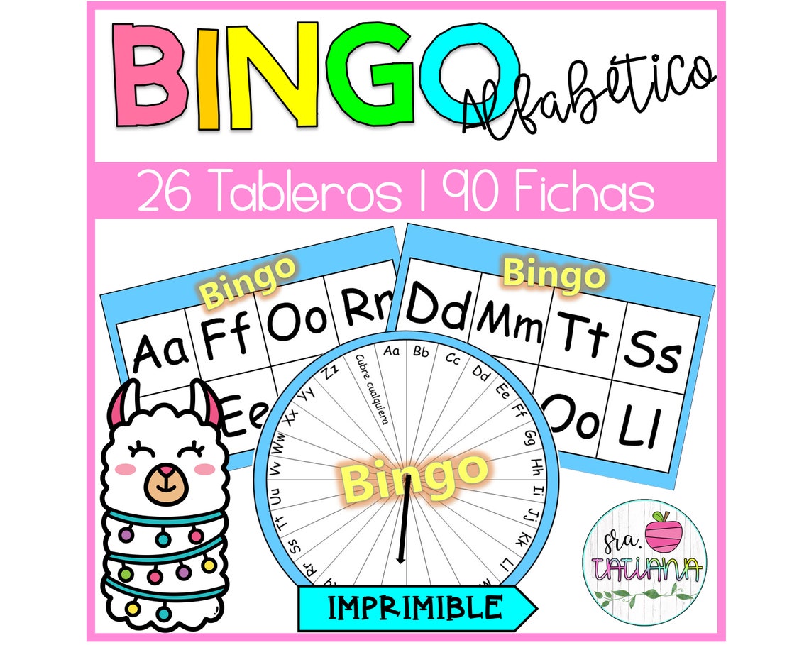 Printable Bingo Del Alfabeto | El Alfabeto | Spanish for Kids | Games ...