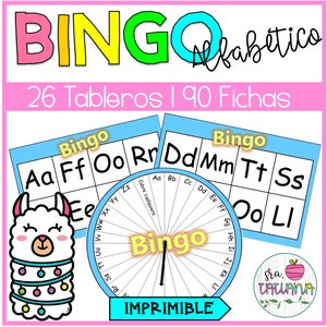 Printable Bingo Del Alfabeto | El Alfabeto | Spanish for Kids | Games ...
