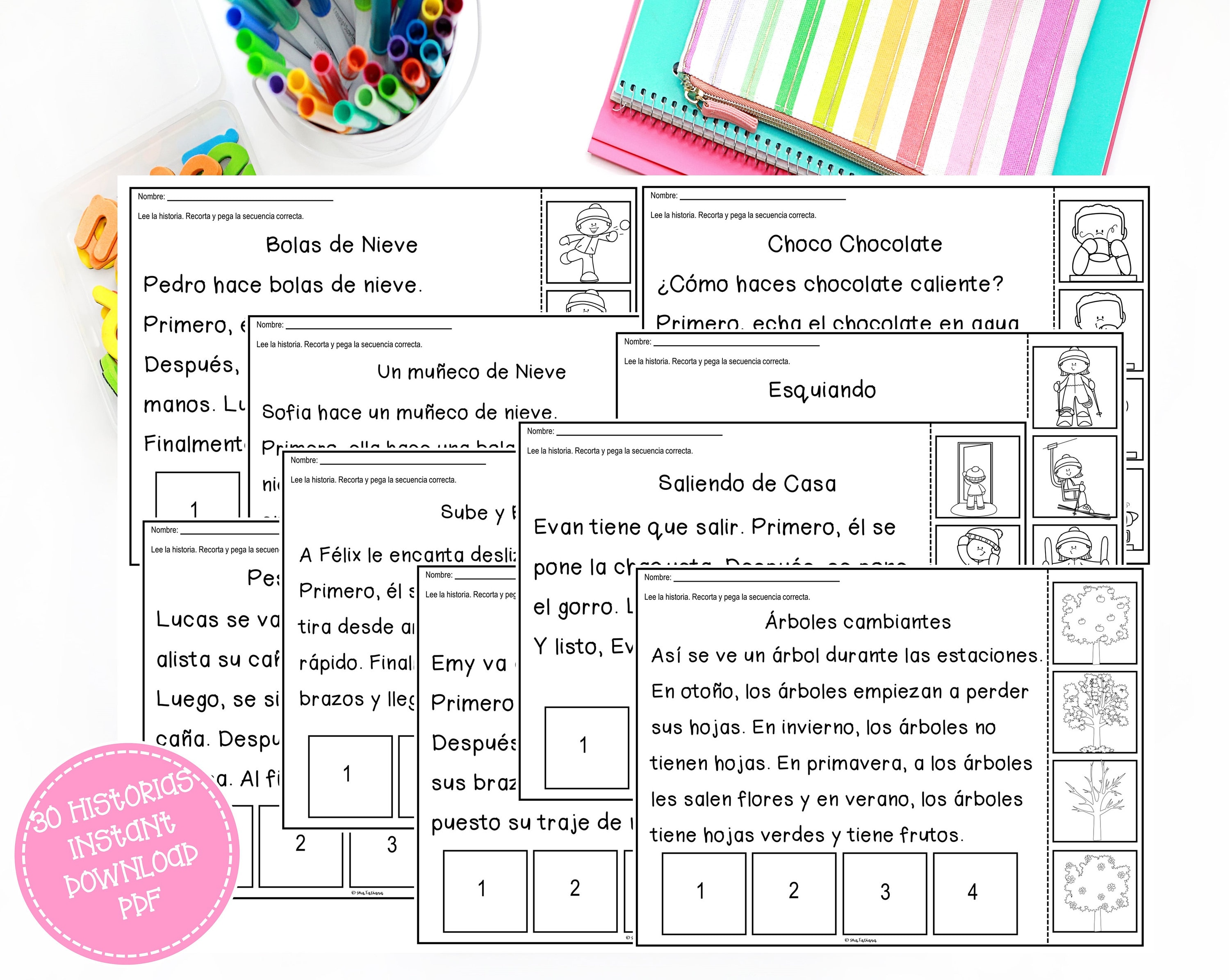 Ordenando Historias Por Secuencia | Comprension De Lectura | Spanish ...