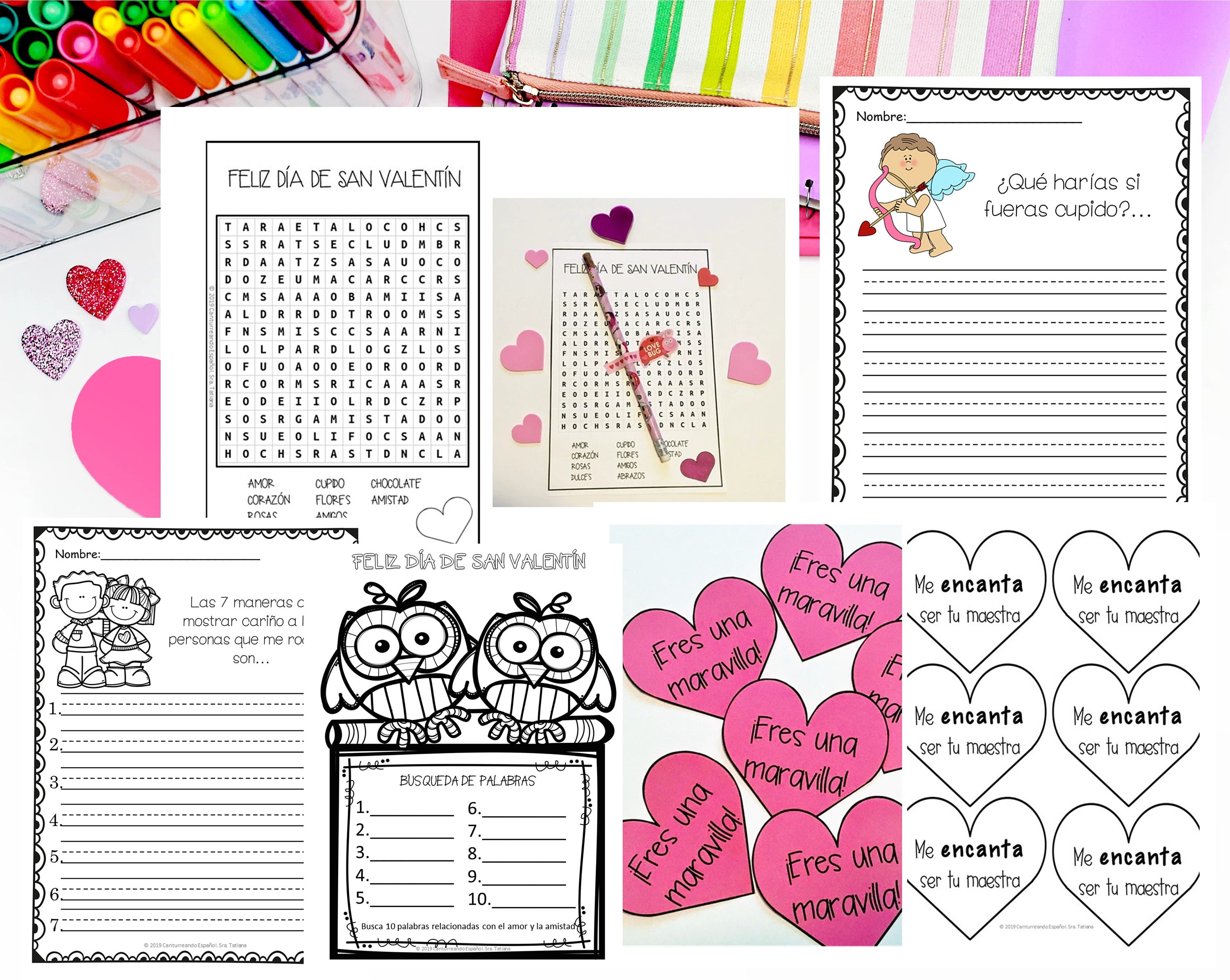 Valentine's Day in Spanish | Día De San Valentín | Actividades De ...