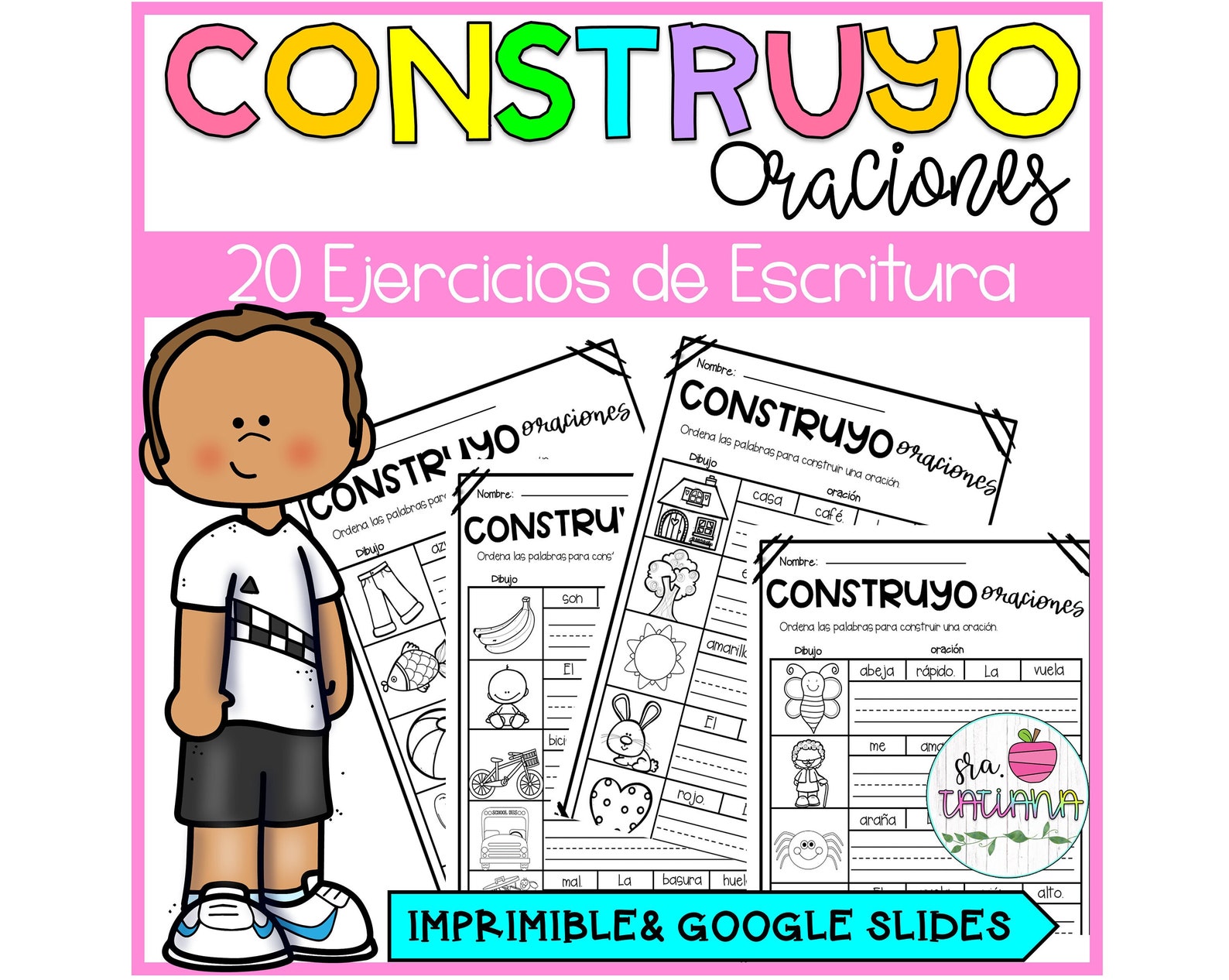 Printable Building Sentences in Spanish | Spanish Writing Activities ...