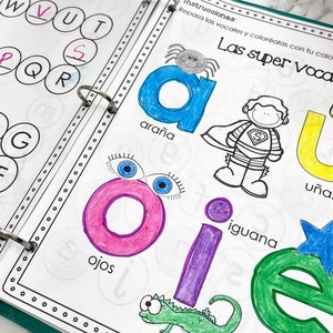 Printable Las Vocales | Sonidos Iniciales | Spanish Worksheets ...