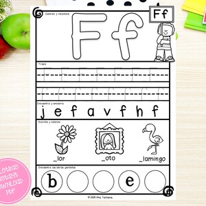 Printable Spanish Alphabet Worksheets | Actividades Para El Alfabeto ...