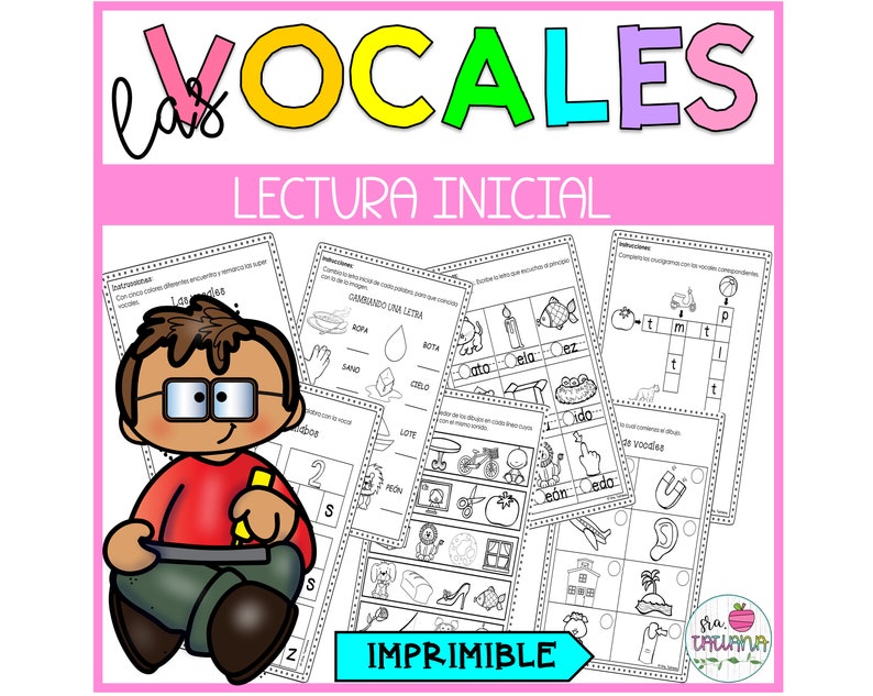 Printable Las Vocales Sonidos Iniciales Spanish Worksheets - Etsy Australia