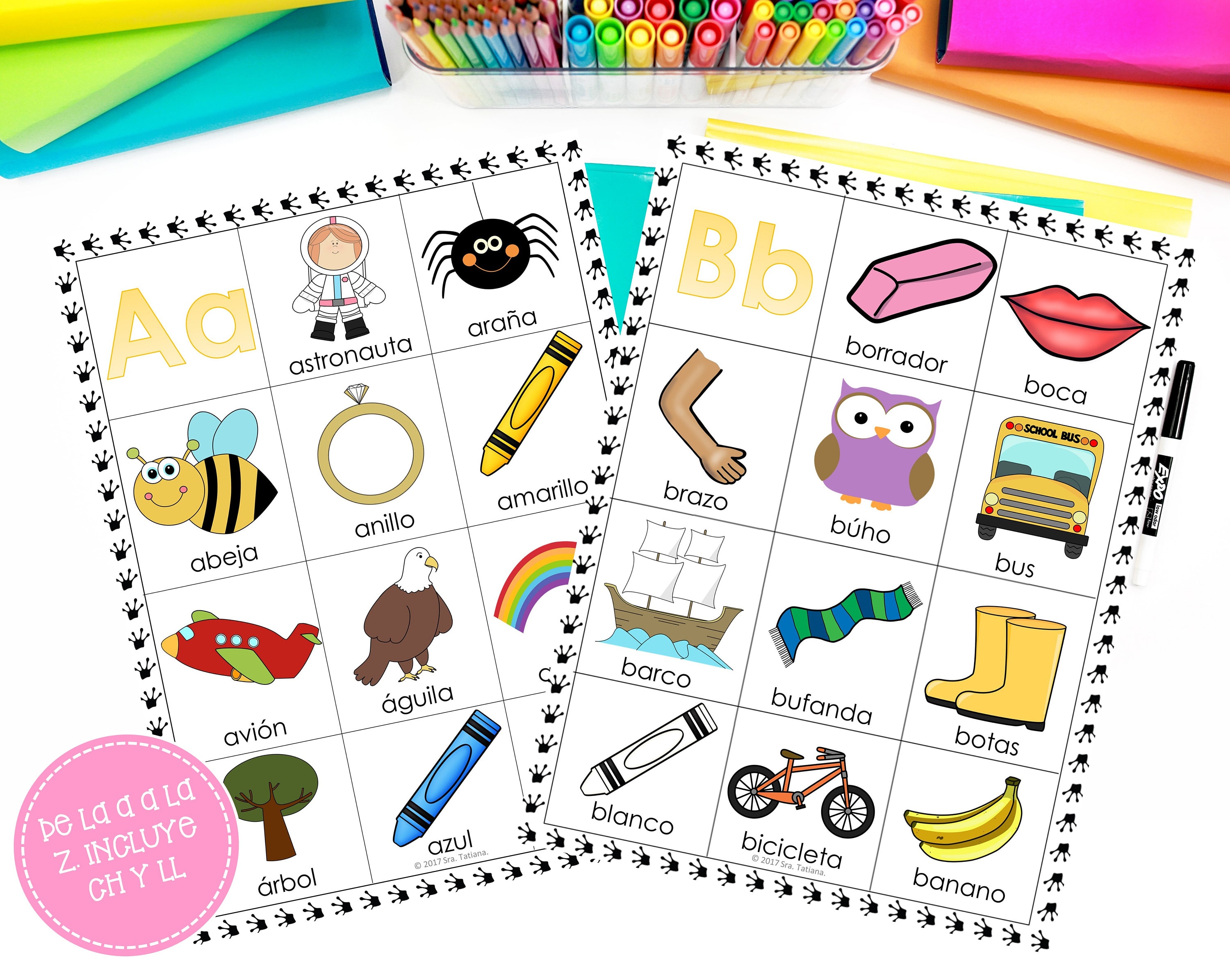 Printable Picture Dictionary in Spanish | Diccionario Ilustrado ...