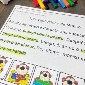Ordenando Historias Por Secuencia | Comprension De Lectura | Spanish ...