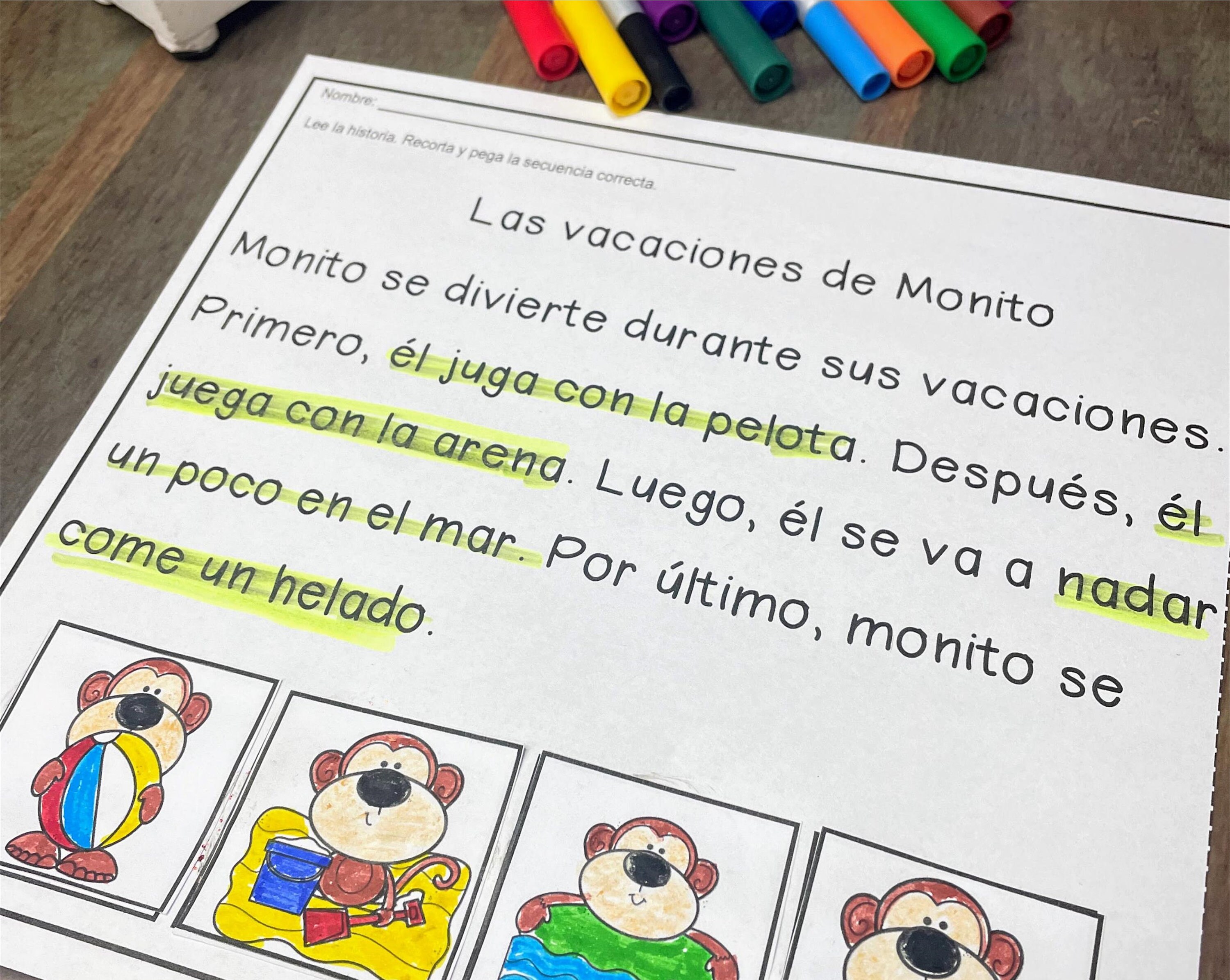 Ordenando Historias Por Secuencia | Comprension De Lectura | Spanish ...