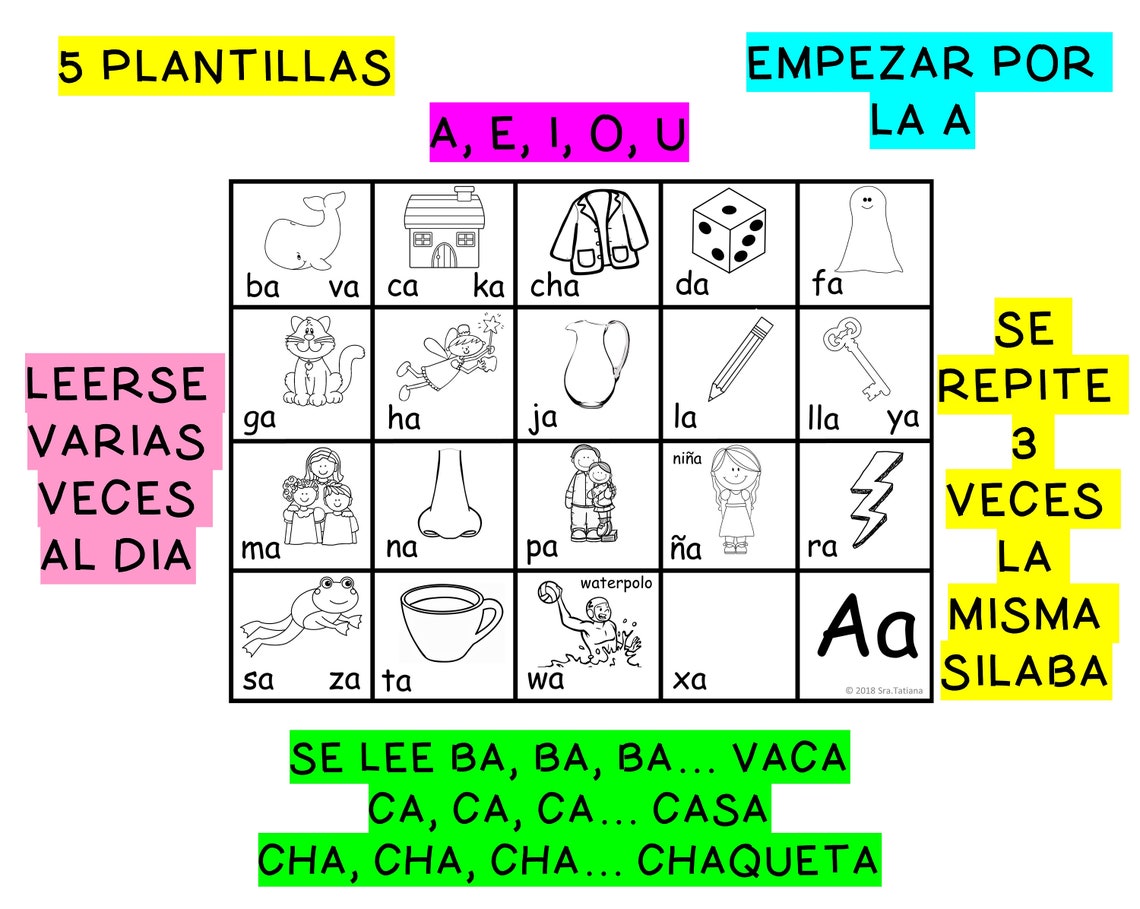 Printable Learn to Read in Spanish in 20 Days | Spanish for Kids ...