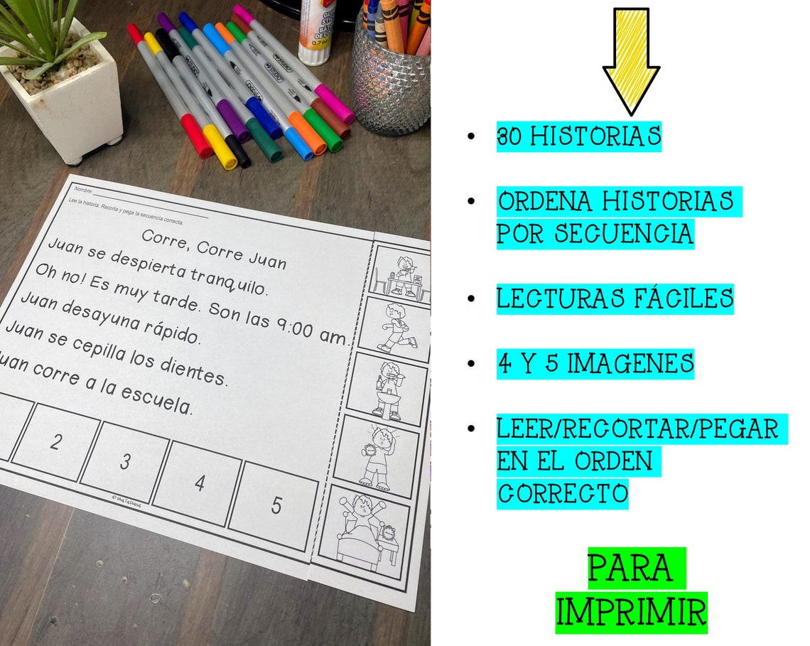 Ordenando Historias Por Secuencia Comprension De Lectura Spanish ...