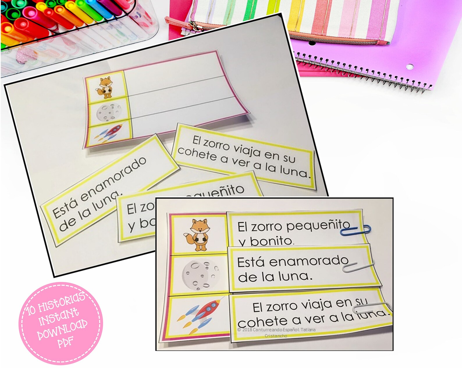 Sequence of Events Task Cards in Spanish | Secuencia De Eventos ...