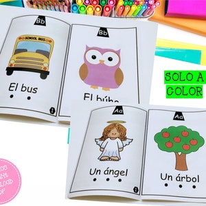 Printable Alphabet Mini Books in Spanish | Mini Libros Del Alfabeto ...