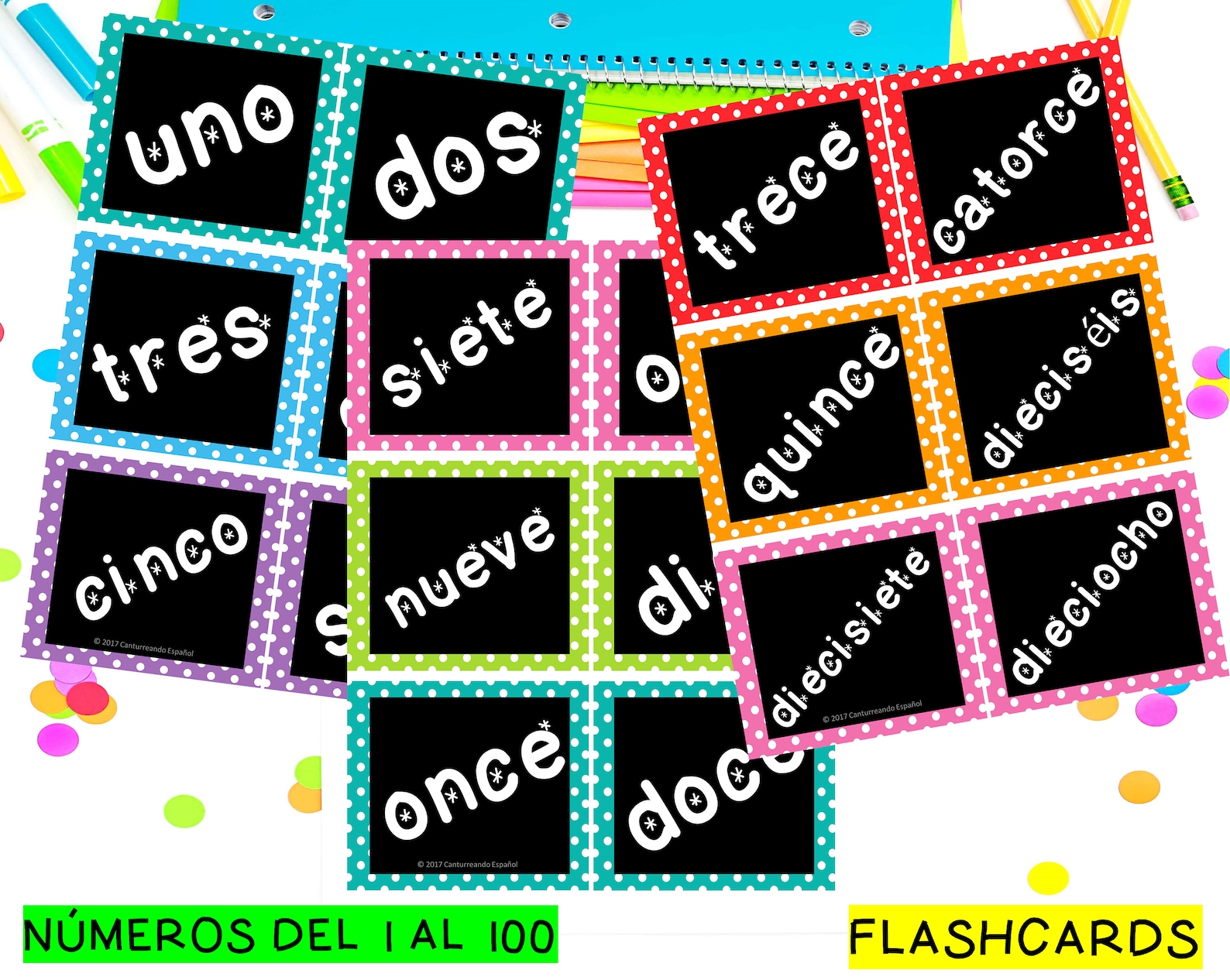 Printable Numbers in Spanish | Numeros En Español | Sentido Numerico ...