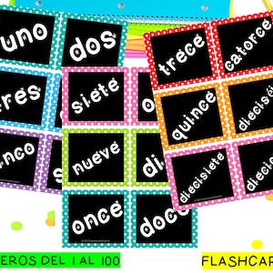 Printable Numbers in Spanish | Numeros En Español | Sentido Numerico ...