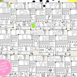 Printable Spanish Alphabet Worksheets | Actividades Para El Alfabeto ...