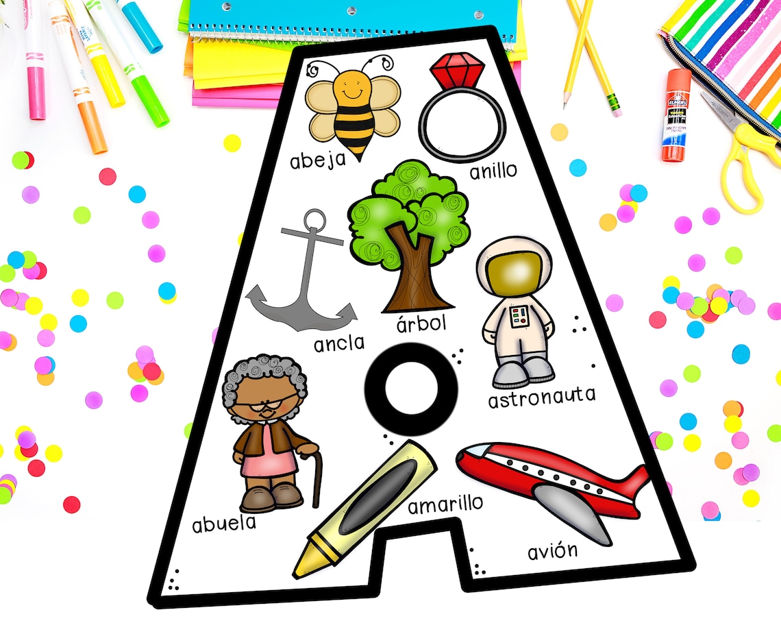 Printable Spanish Alphabet Posters | Afiches Del Alfabeto En Español ...