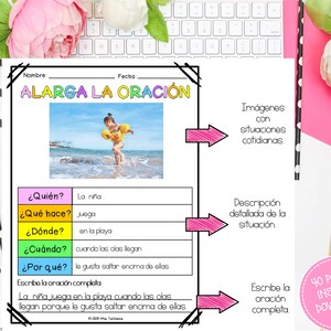 Printable Complete the Sentence in Spanish | Alarga La Oracion ...