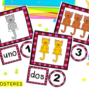 Printable Numbers in Spanish | Numeros En Español | Sentido Numerico ...
