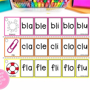 Llavero De Silabas | Silabas Simples Y Trabadas | Learn Spanish ...