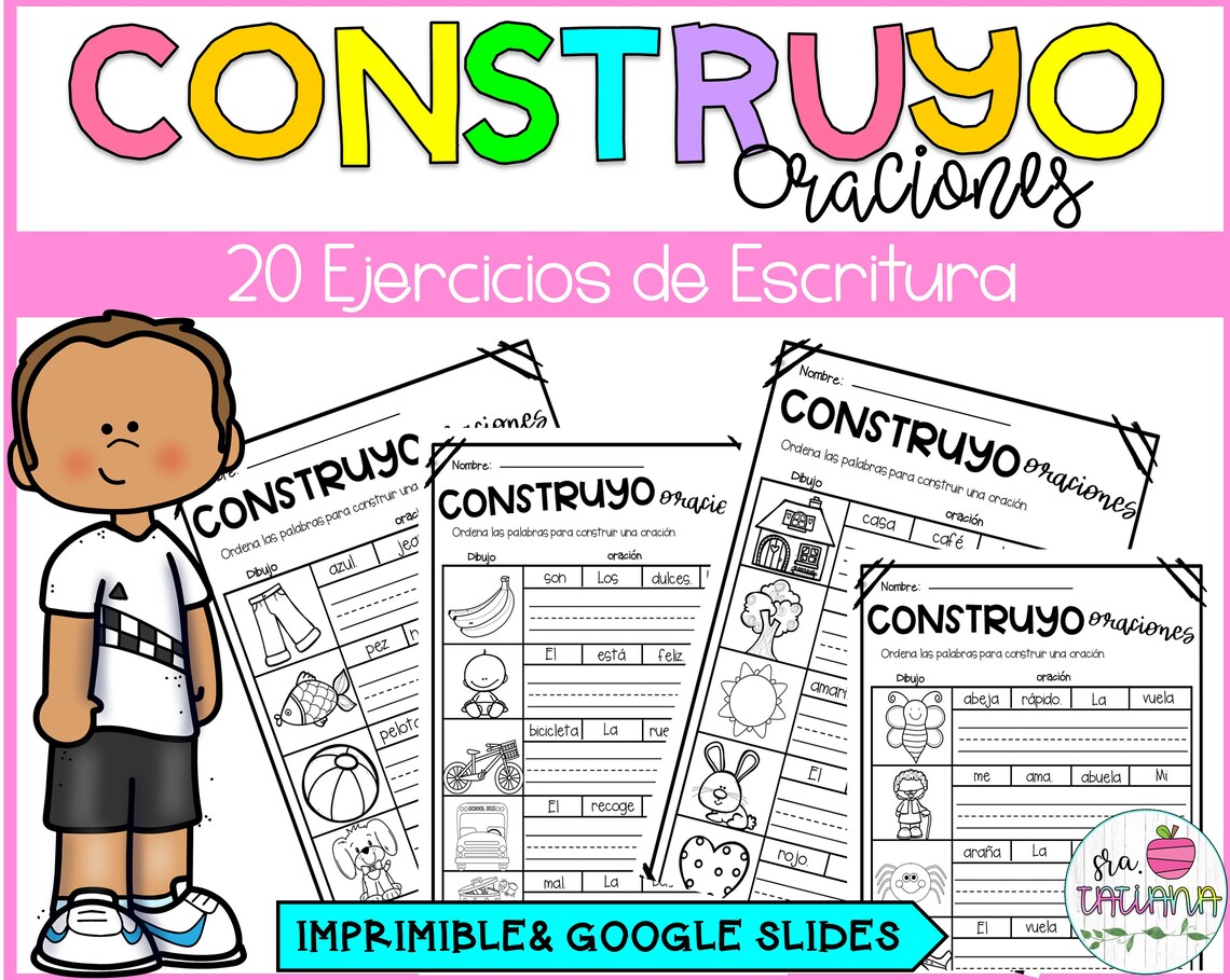 Printable Building Sentences in Spanish Spanish Writing - Etsy