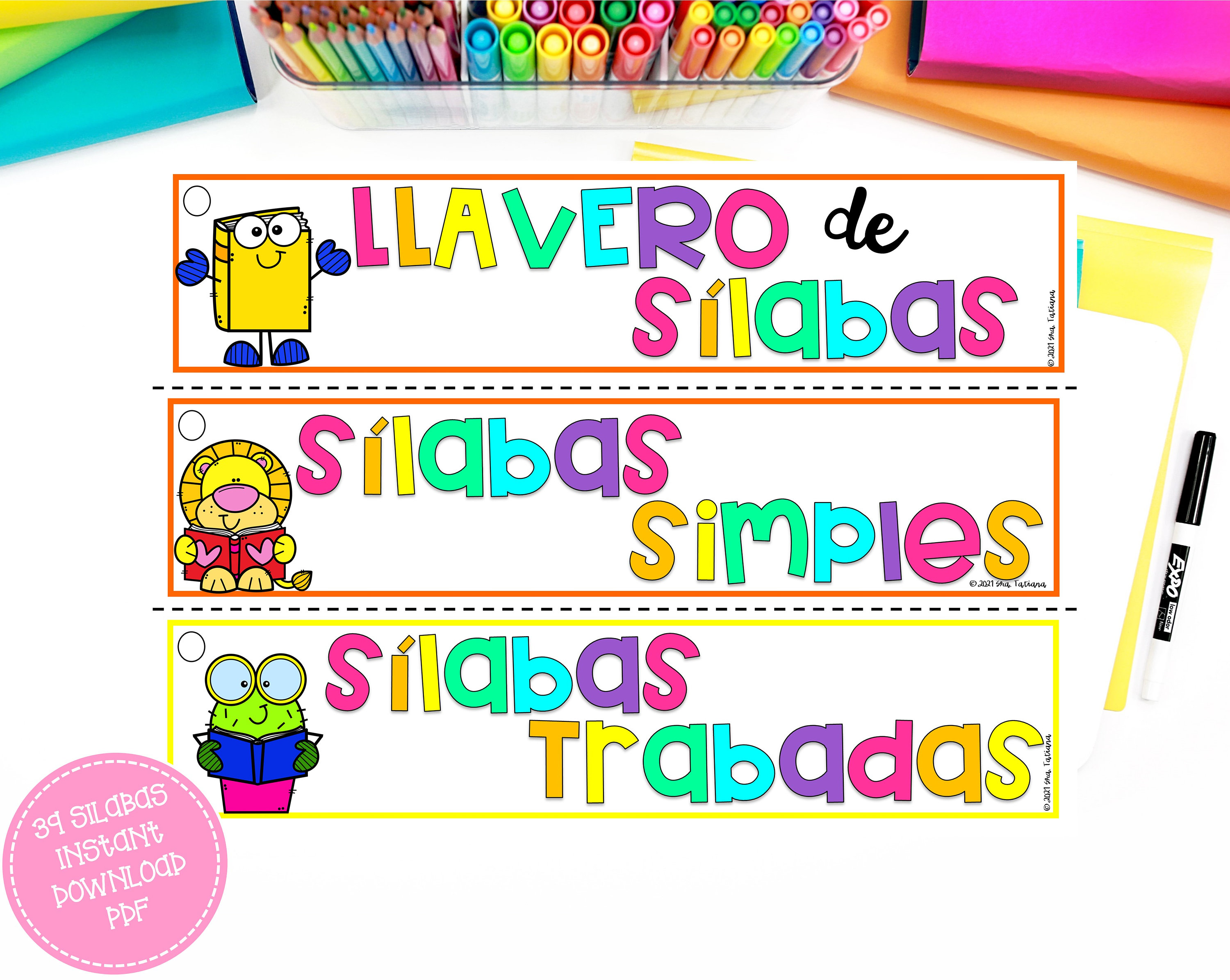 Llavero De Silabas | Silabas Simples Y Trabadas | Learn Spanish ...