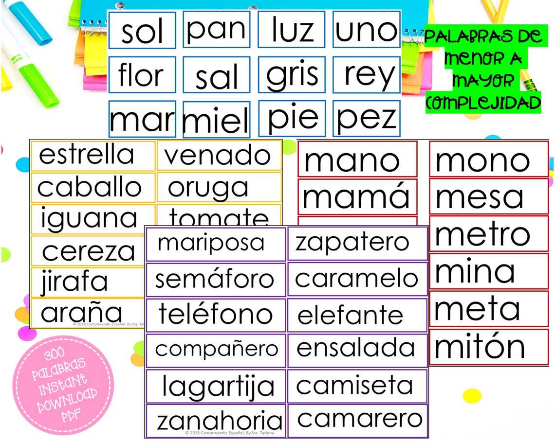 Printable Spanish Syllable Board | Tablero Silábico | Aprendiendo a ...