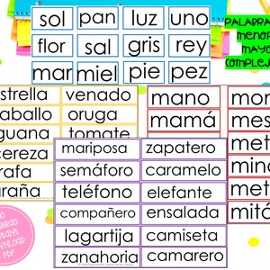 Printable Spanish Syllable Board | Tablero Silábico | Aprendiendo a ...