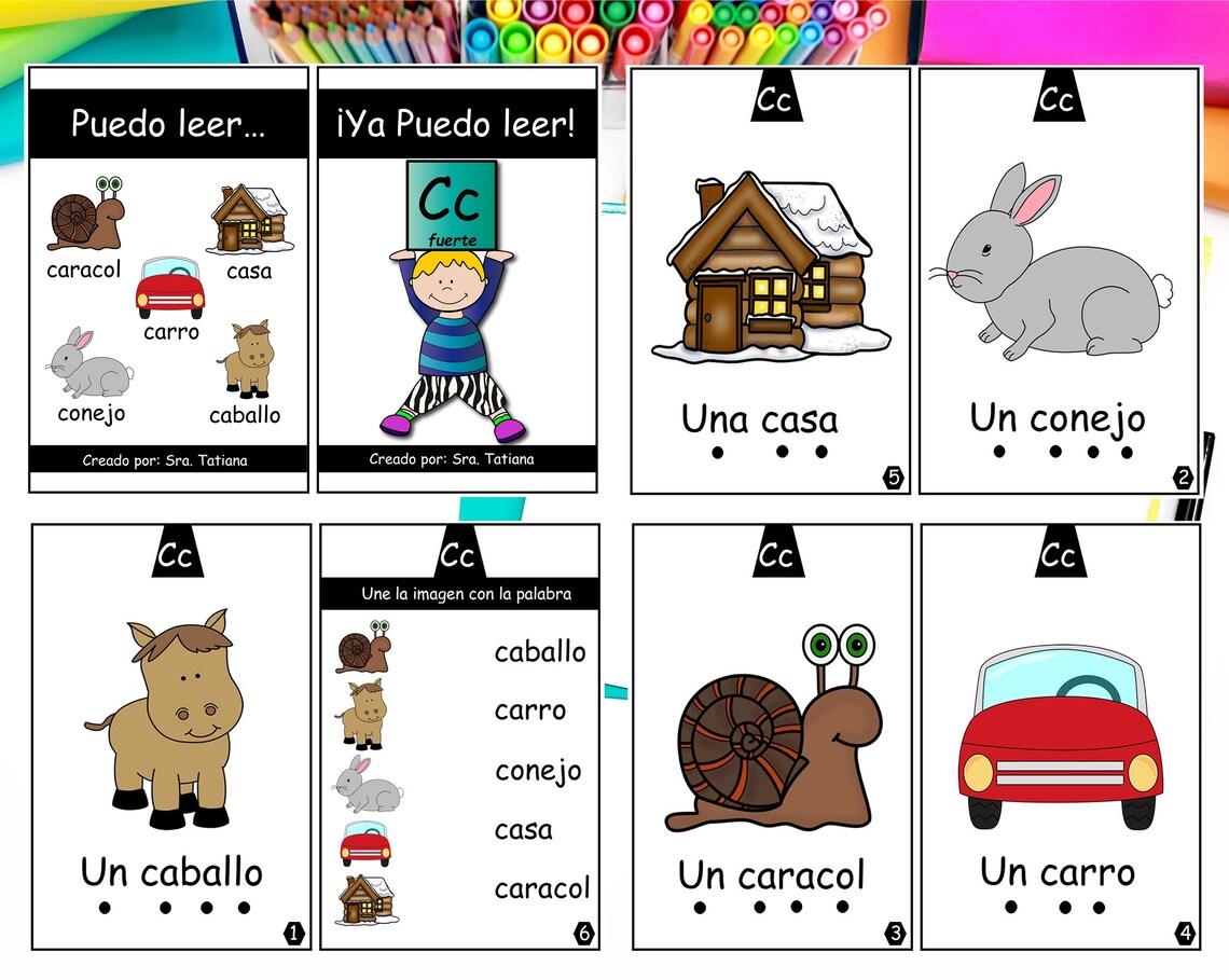 Printable Alphabet Mini Books in Spanish Mini Libros Del Alfabeto ...