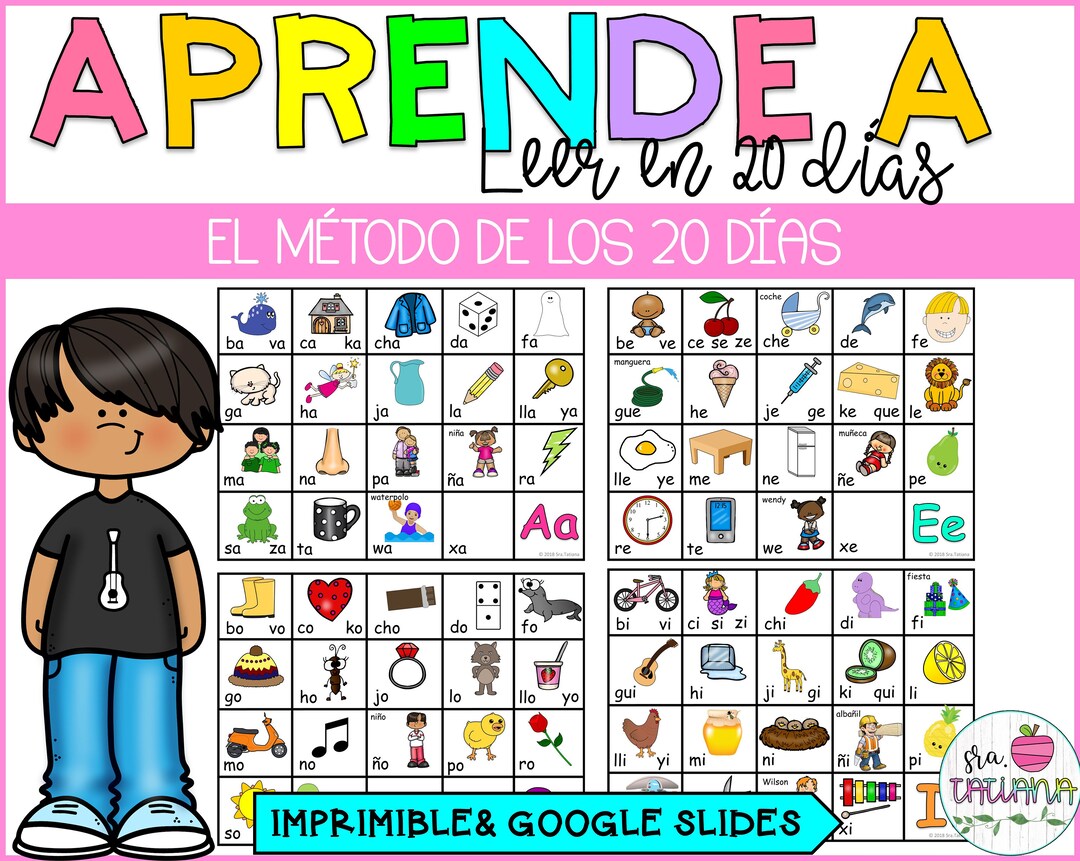 Printable Learn to Read in Spanish in 20 Days Spanish for - Etsy