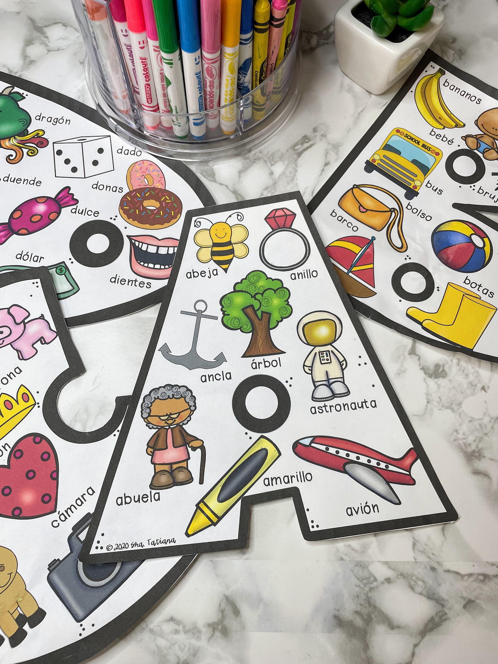 Printable Spanish Alphabet Posters | Afiches Del Alfabeto En Español ...