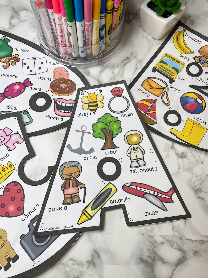 Printable Spanish Alphabet Posters | Afiches Del Alfabeto En Español ...