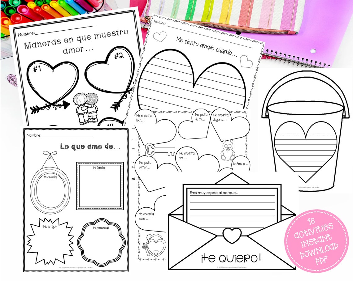 Valentine's Day in Spanish | Día De San Valentín | Actividades De ...