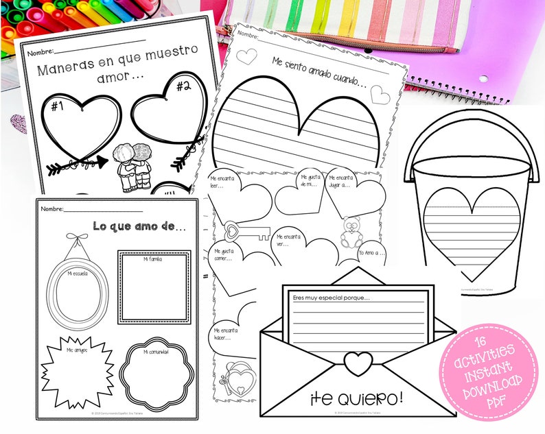 Valentine's Day in Spanish | Día De San Valentín | Actividades De ...