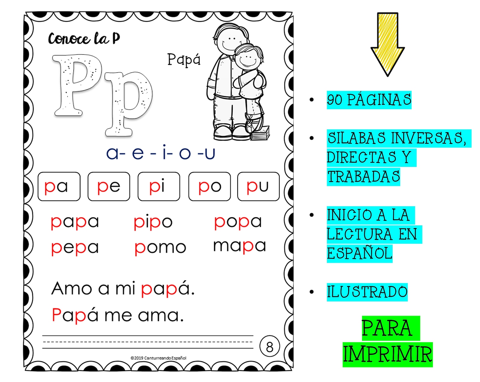 Printable Spanish Reading Book for Beginners | Libro De Lectura Inicial ...