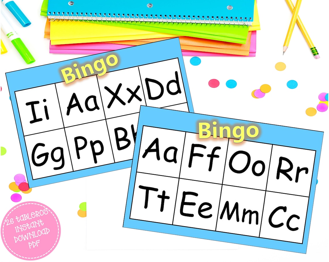 Printable Bingo Del Alfabeto | El Alfabeto | Spanish for Kids | Games ...