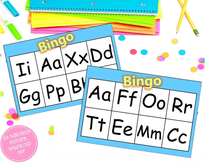 Printable Bingo Del Alfabeto | El Alfabeto | Spanish for Kids | Games ...
