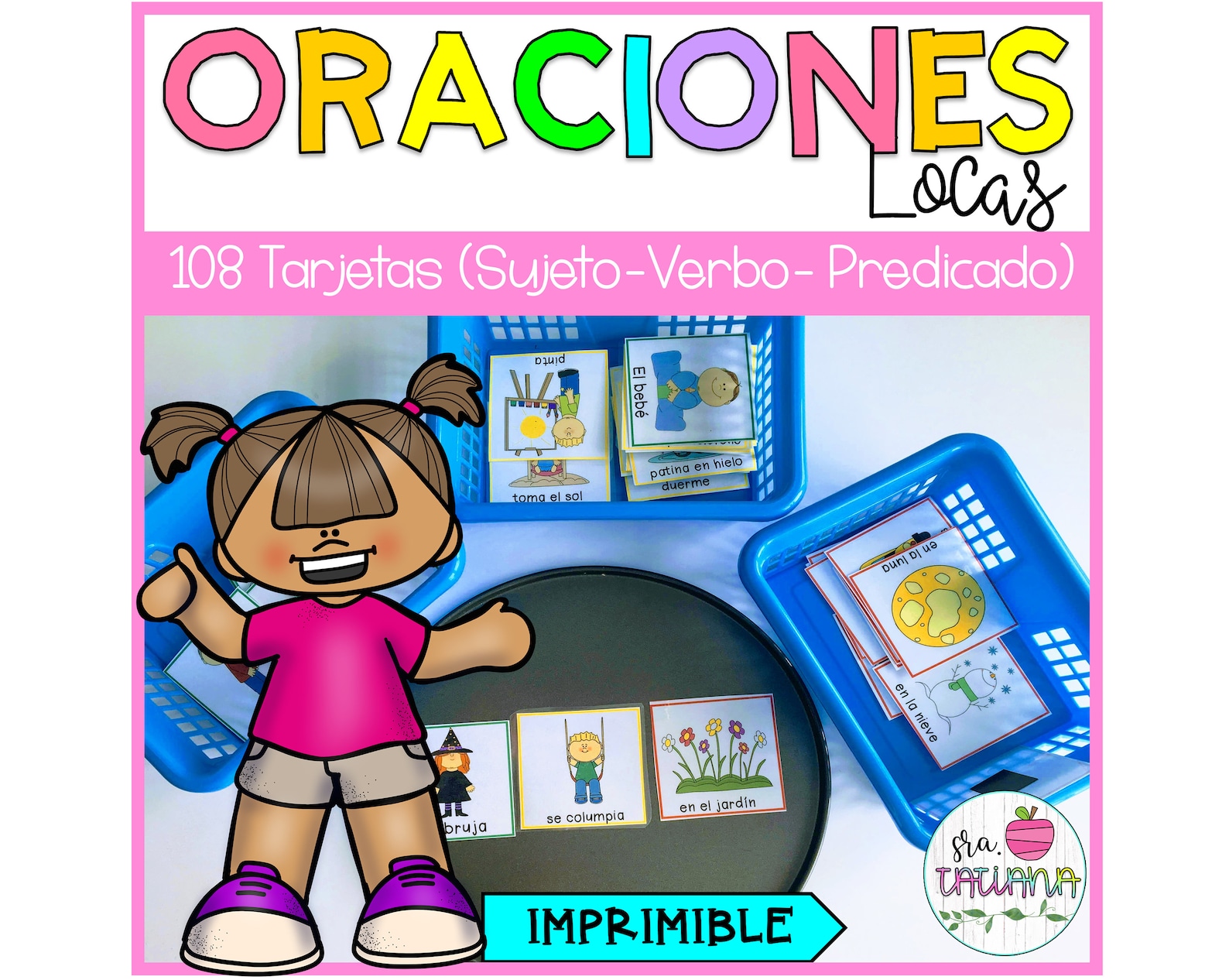 Silly Sentences in Spanish | Formando Oraciones Tontas | Oraciones ...