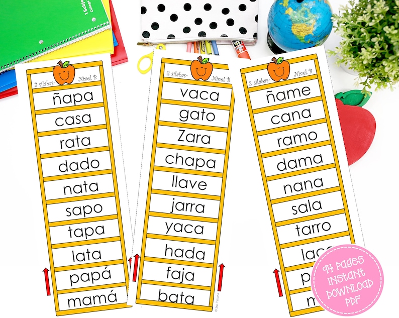 Printable Spanish Reading Fluency | Bloques De Lectura Por Niveles ...