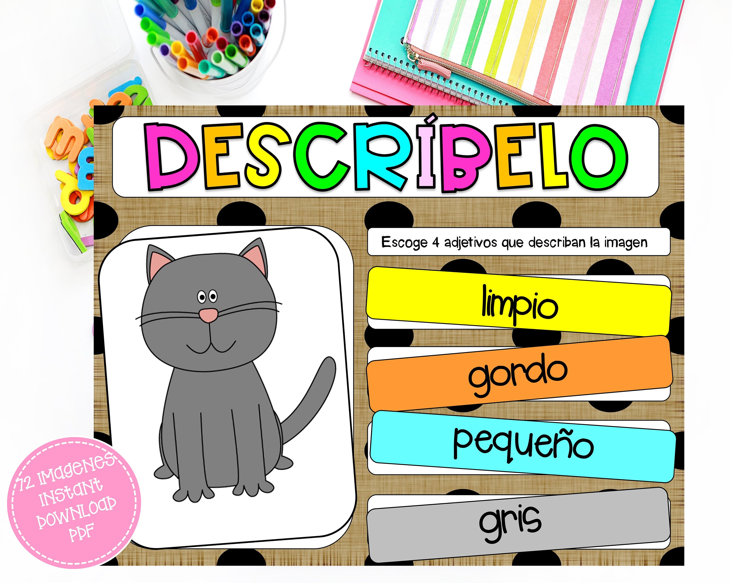 Spanish Descriptions | Descripciones En Español | Adjetivos ...
