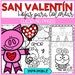 Spanish Valentine's Day Coloring Pages | Día De San Valentín | Spanish ...