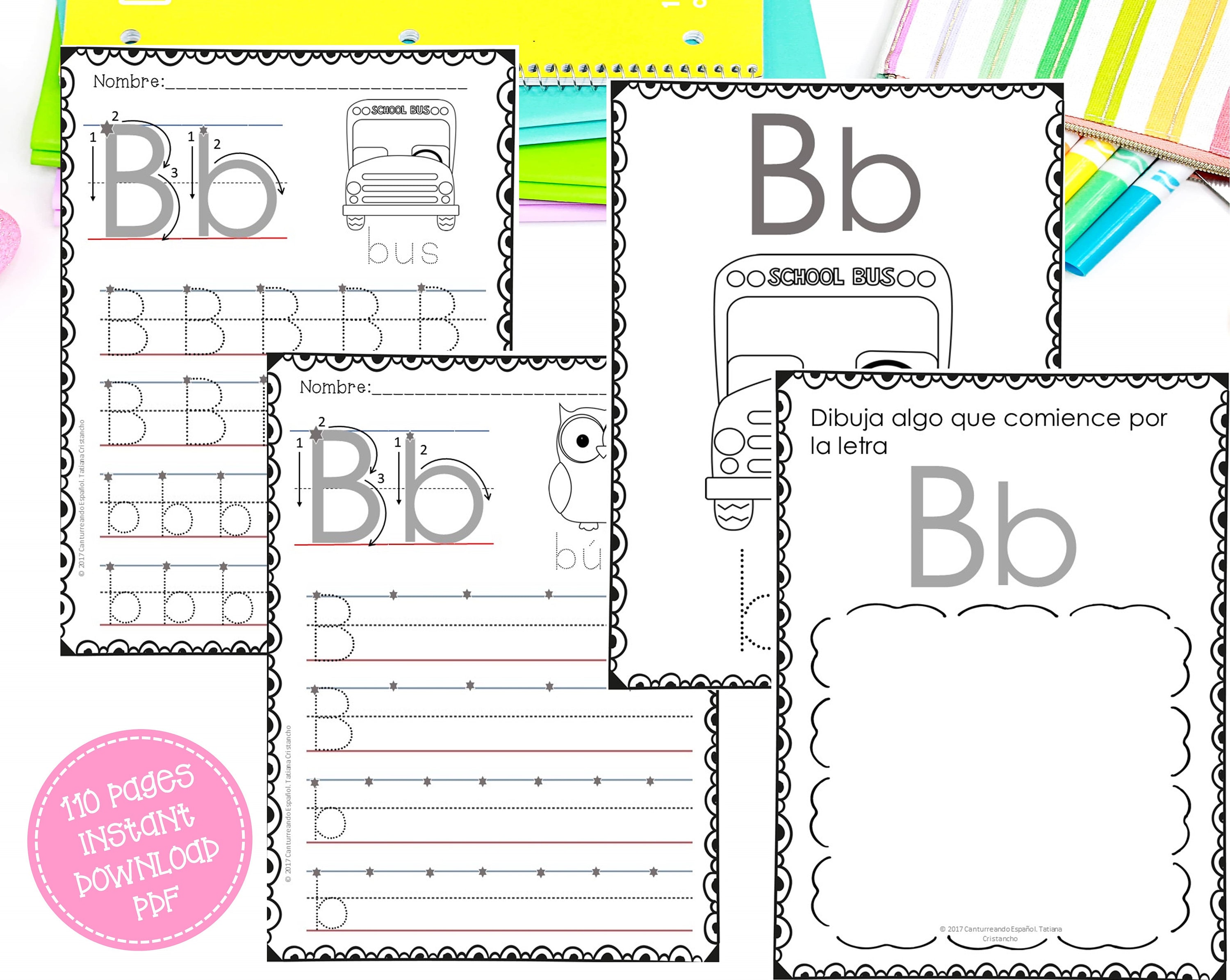 Printable Spanish Alphabet Tracing Worksheets | Trazado Del Alfabeto ...