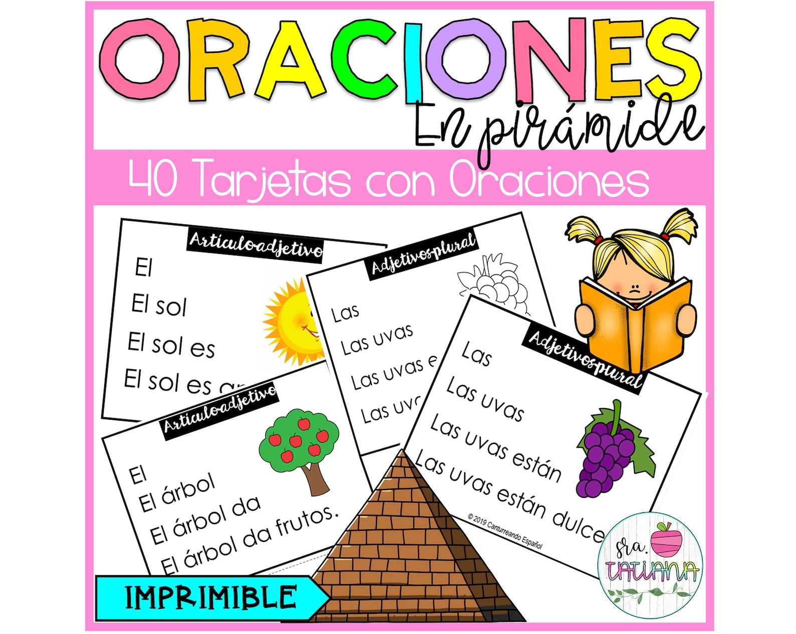 Printable Spanish Fluency Pyramids | Oraciones En Pirámide | Fluidez En ...
