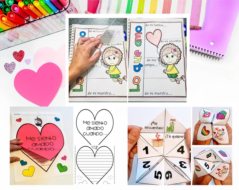 Valentine's Day in Spanish Día De San Valentín Actividades De Escritura ...