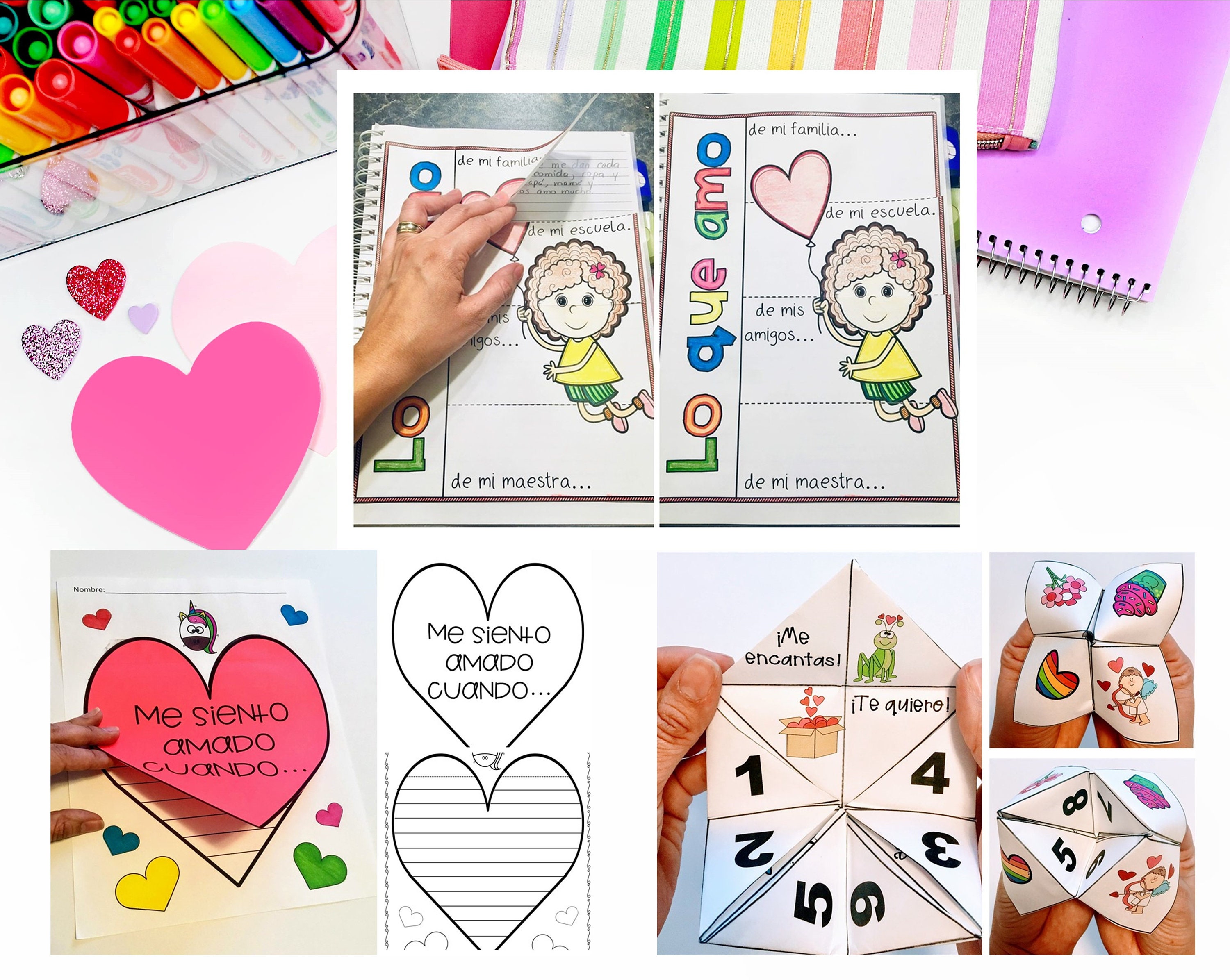 Valentine's Day in Spanish Día De San Valentín Actividades De Escritura ...
