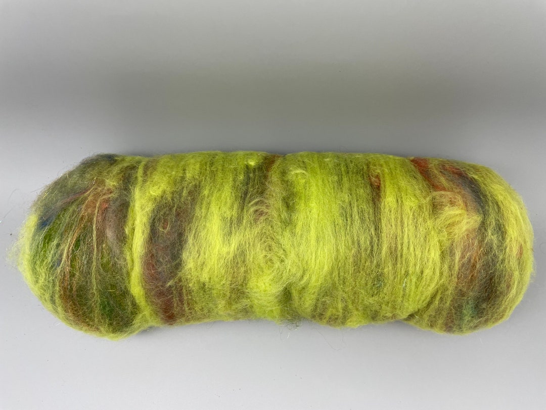 ART BATT, 3.69 OZ Carded Batt, Spinning Batt, Fiber Art Batt, Batt ...